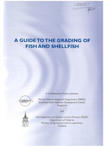 A guide to the grading of fish and shellfish