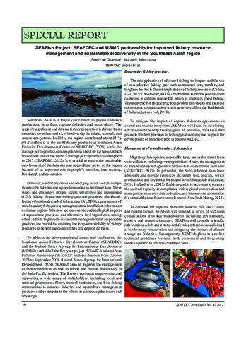 SEAFish Project: SEAFDEC and USAID partnership for improved fishery ...